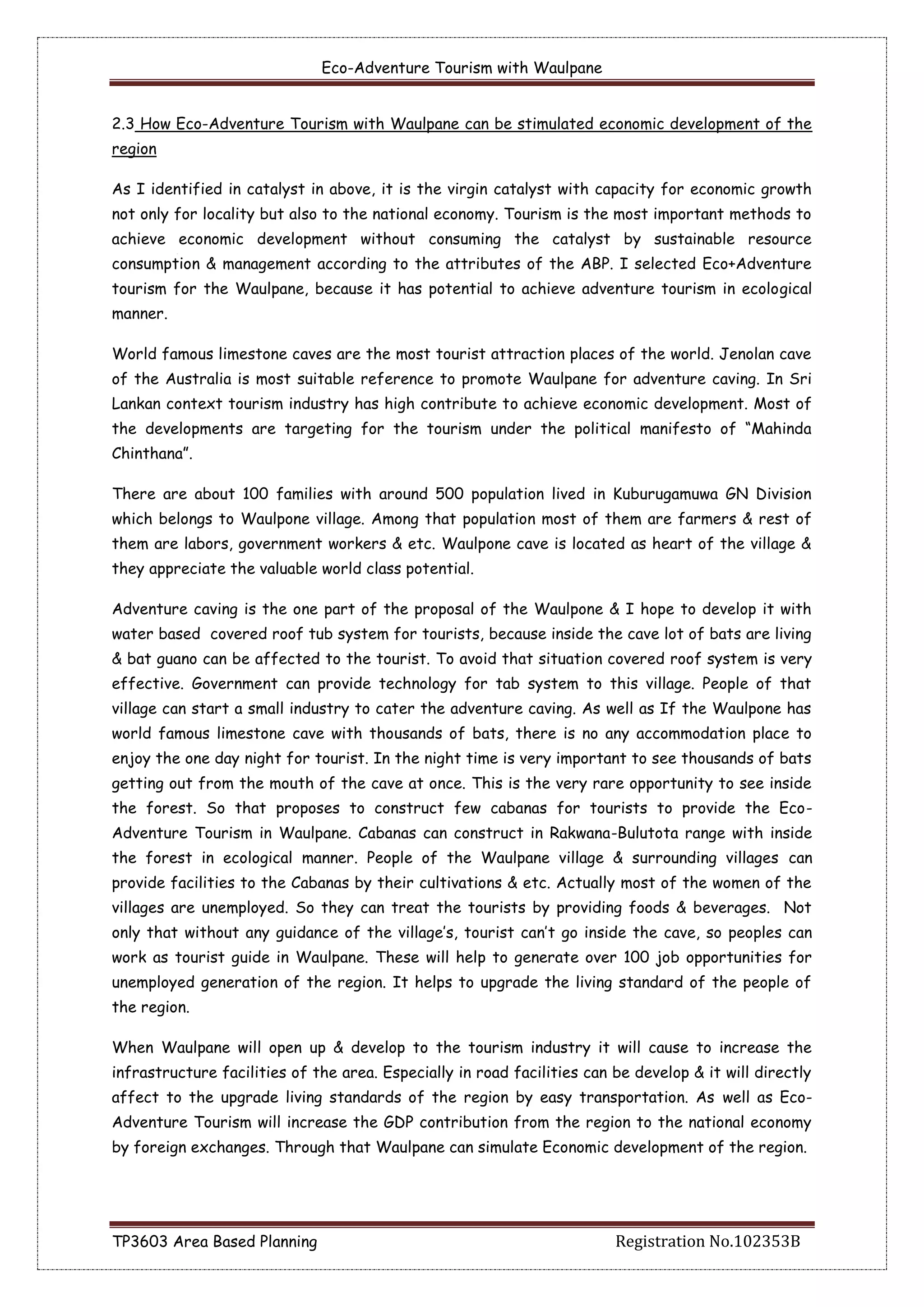 Area based plan for Waulpane Sri lanka | PDF
