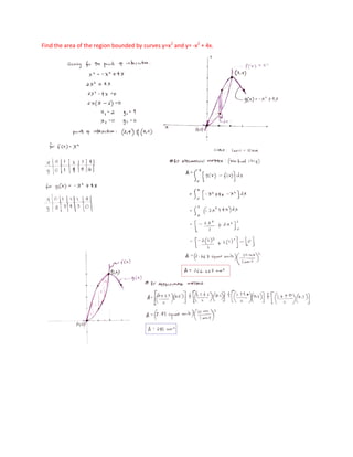 Area bounded by curves using integration | PDF | Physics | Science