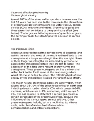 A reaction paper in science(global warming) | DOCX