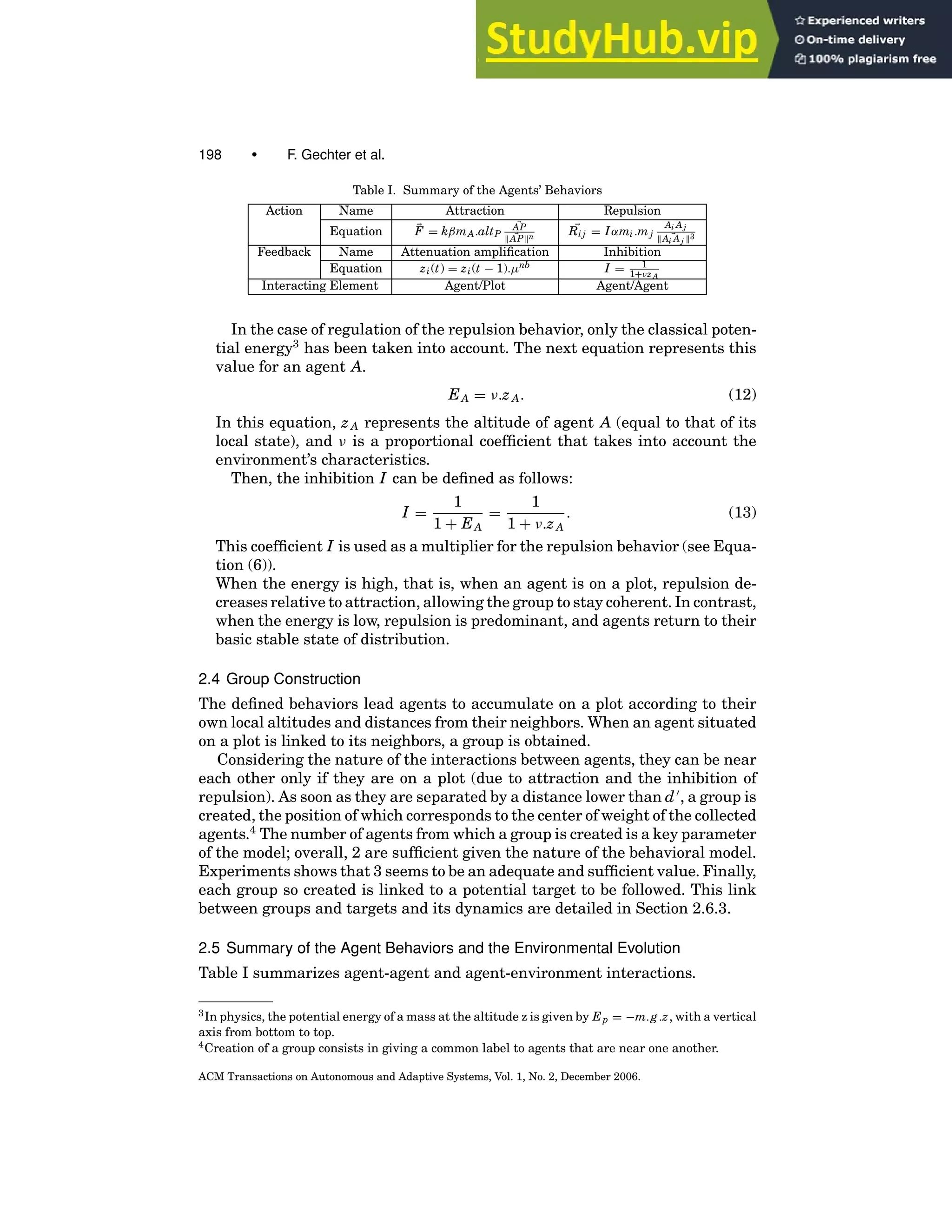 A Reactive Agent-Based Problem-Solving Model | PDF