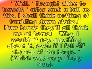 A read along storybook - alice in wonderland | PPTX
