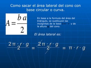 Area de un cono | PPT