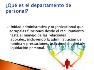 Area de personal | PPTX