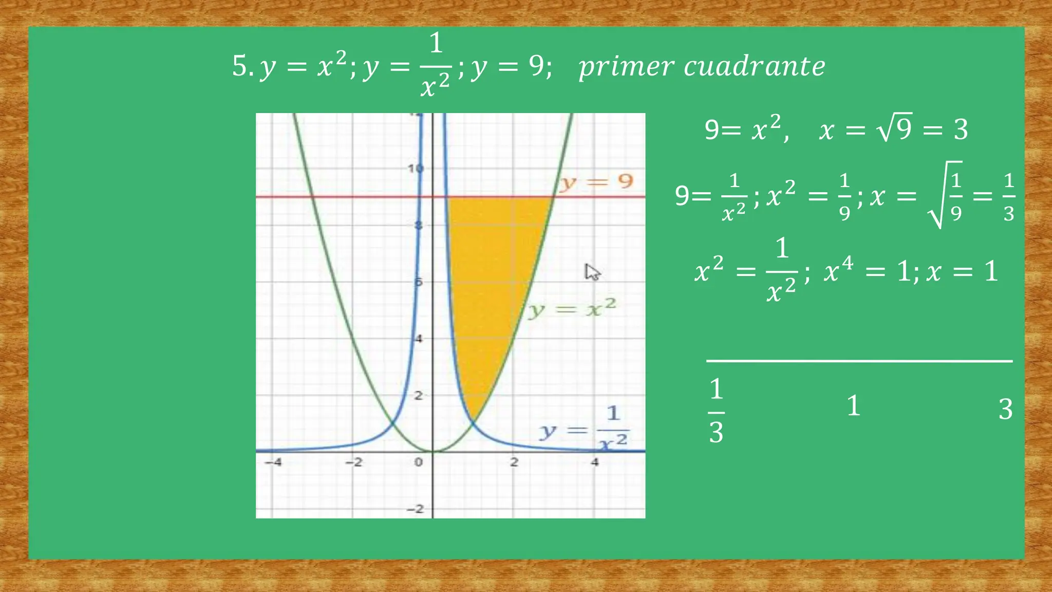Calculo de funciones entre Areas, curvas, rectas. | PDF