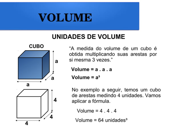 Área e Volume