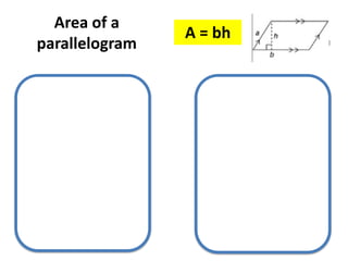 Area formulas draw it! | PPT