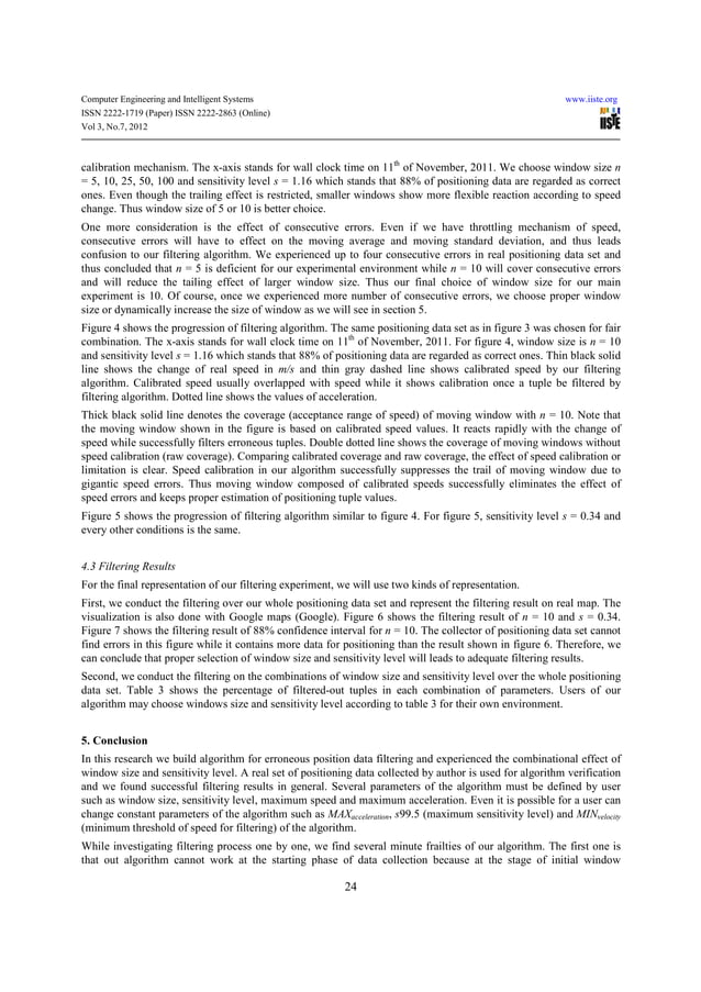 A real time filtering method of positioning data with moving window mechanism | PDF
