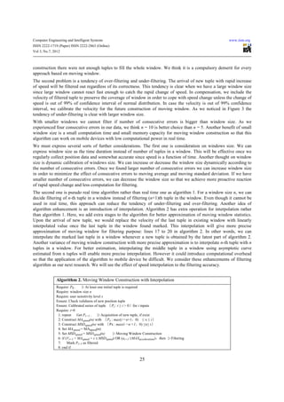 A real time filtering method of positioning data with moving window mechanism | PDF