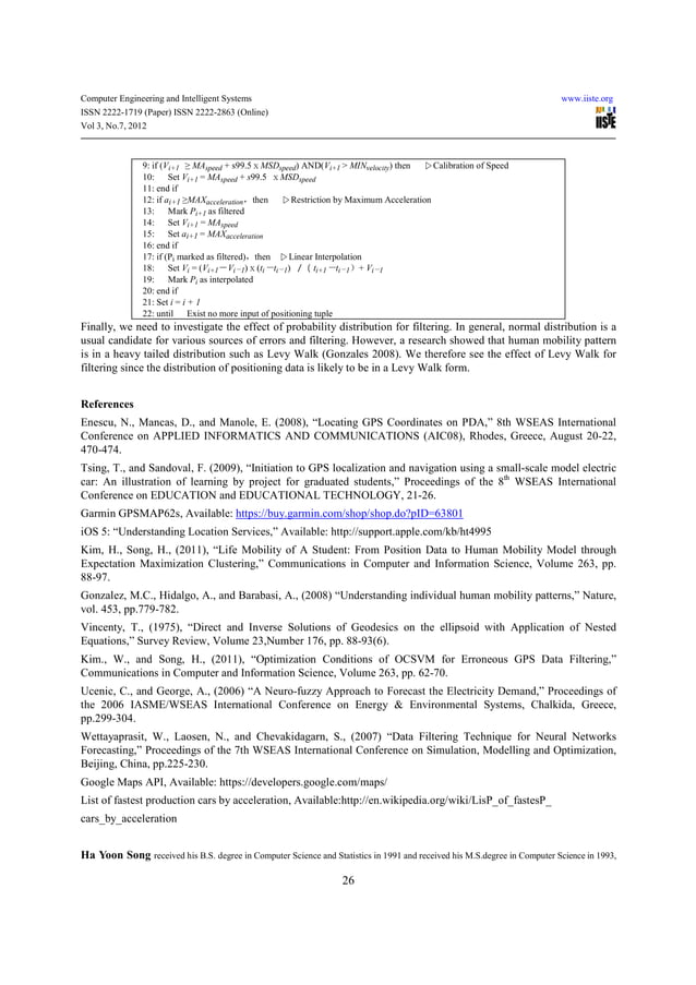 A real time filtering method of positioning data with moving window mechanism | PDF