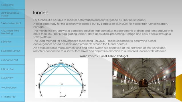 A real time instrumentation approach for bridges and tunnels | PPTX