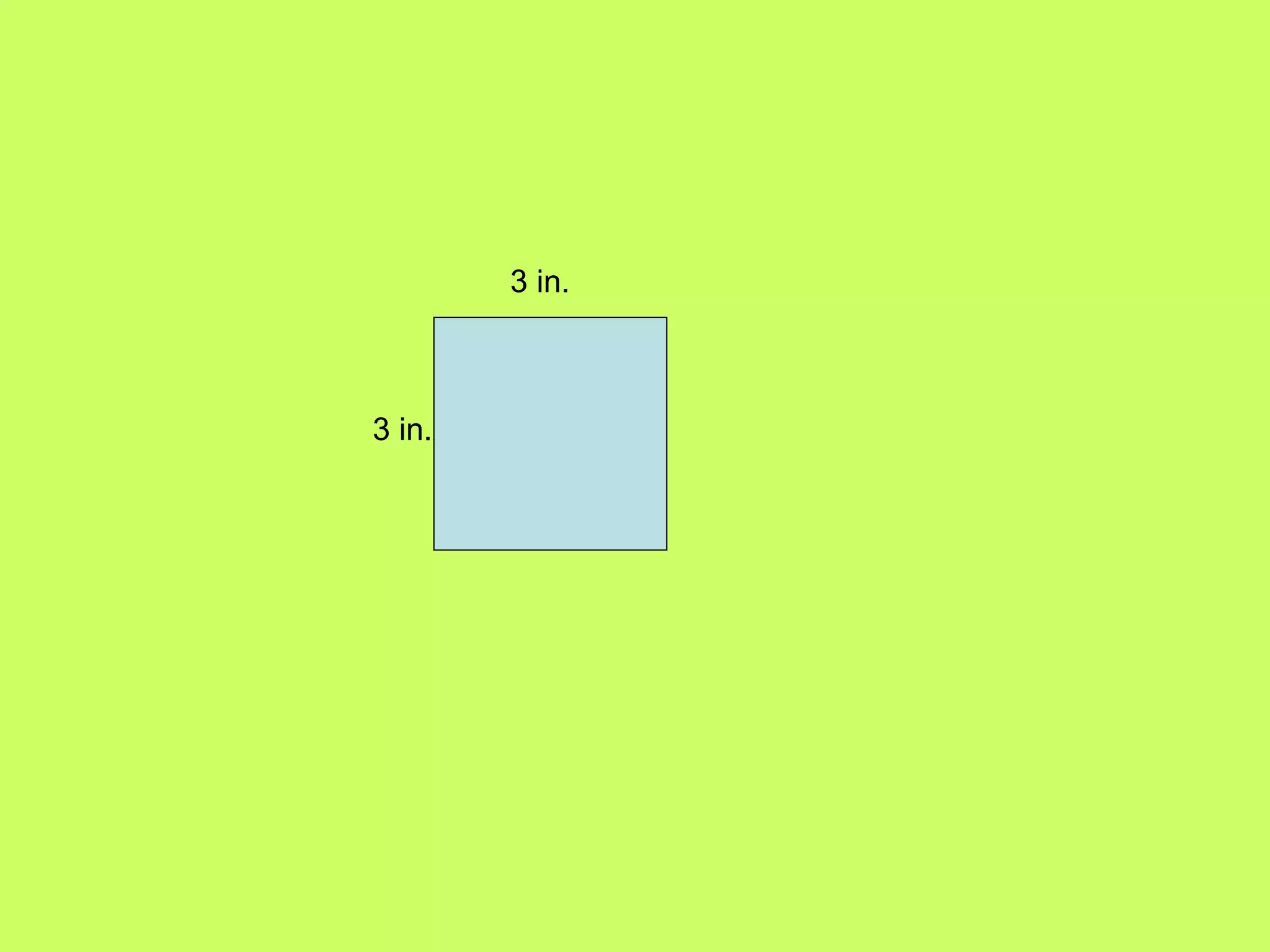 Area = length x width | PPT
