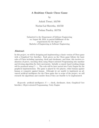 A realtime classic chess game [proposal] | PDF