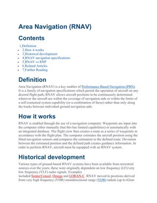 Area Navigation 2.docx | Computer Peripherals | Computing