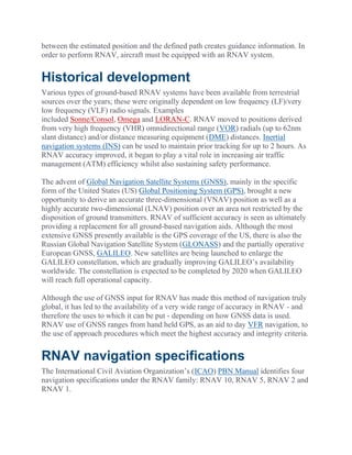 Area Navigation notes 1.docx | Air Travel | Travel Type