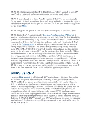 Area Navigation notes 1.docx | Air Travel | Travel Type