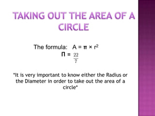 Area of a Circle | PPTX