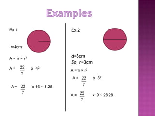 Area of a Circle | PPTX