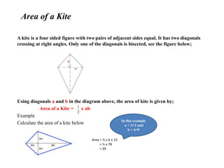 Areas of quadrilaterals | PPTX
