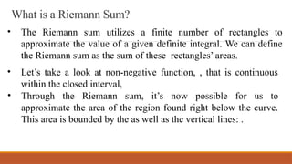 AREA OF A REGION UNDER A CURVE AND RIEMANN SUM.pptx