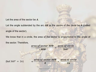 Area of a Sector | PPTX