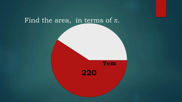 AREA OF A SECTOR of a circle segment and arcs | PPTX