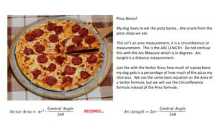 Area of a sector and arc length intro | PPT