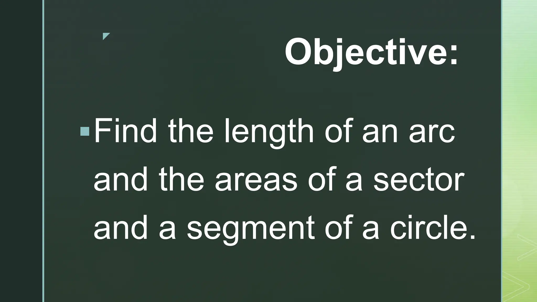AREA OF A SECTOR AND SEGMENTS OF As.pptx