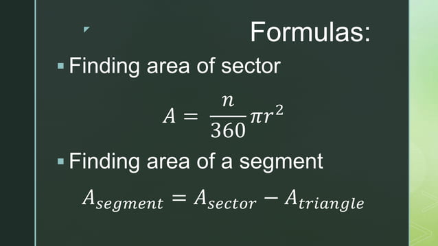 AREA OF A SECTOR AND SEGMENTS OF As.pptx