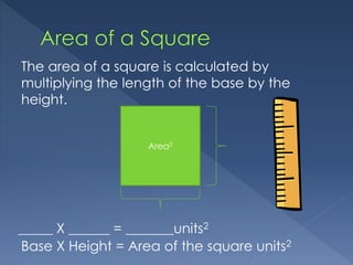 Area of a square | PPTX