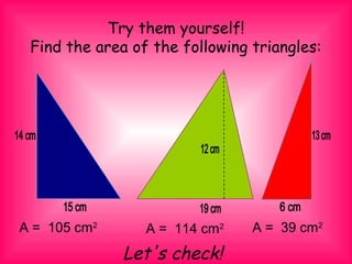 Area of a triangle | PPT