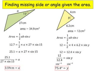 Area of a triangle | PPTX