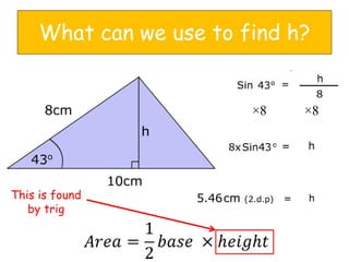 Area of a triangle | PPTX