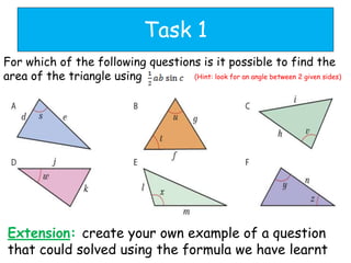 Area of a triangle | PPTX
