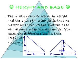Area of a triangle carys sabrina nicole_ppt | PPT
