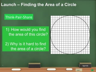 Area of circle discovery ppt shortened | PPT