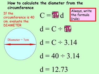 Area of circle ppt | PPT