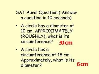 Area of circle ppt | PPT