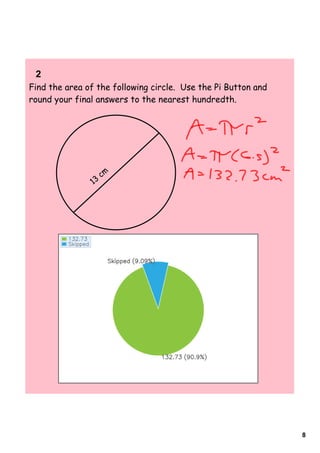 Area Of Circles | PDF