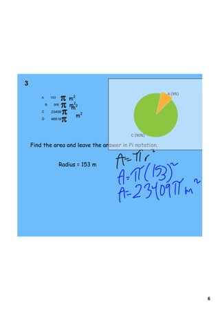 Area of circles | PDF