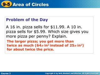 Area of Circles Lesson Grade for Gr6.ppt
