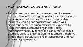 AREA OF HOME ECONOMICS.pptx 7 areas of home economics | PPTX