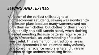 AREA OF HOME ECONOMICS.pptx 7 areas of home economics | PPTX