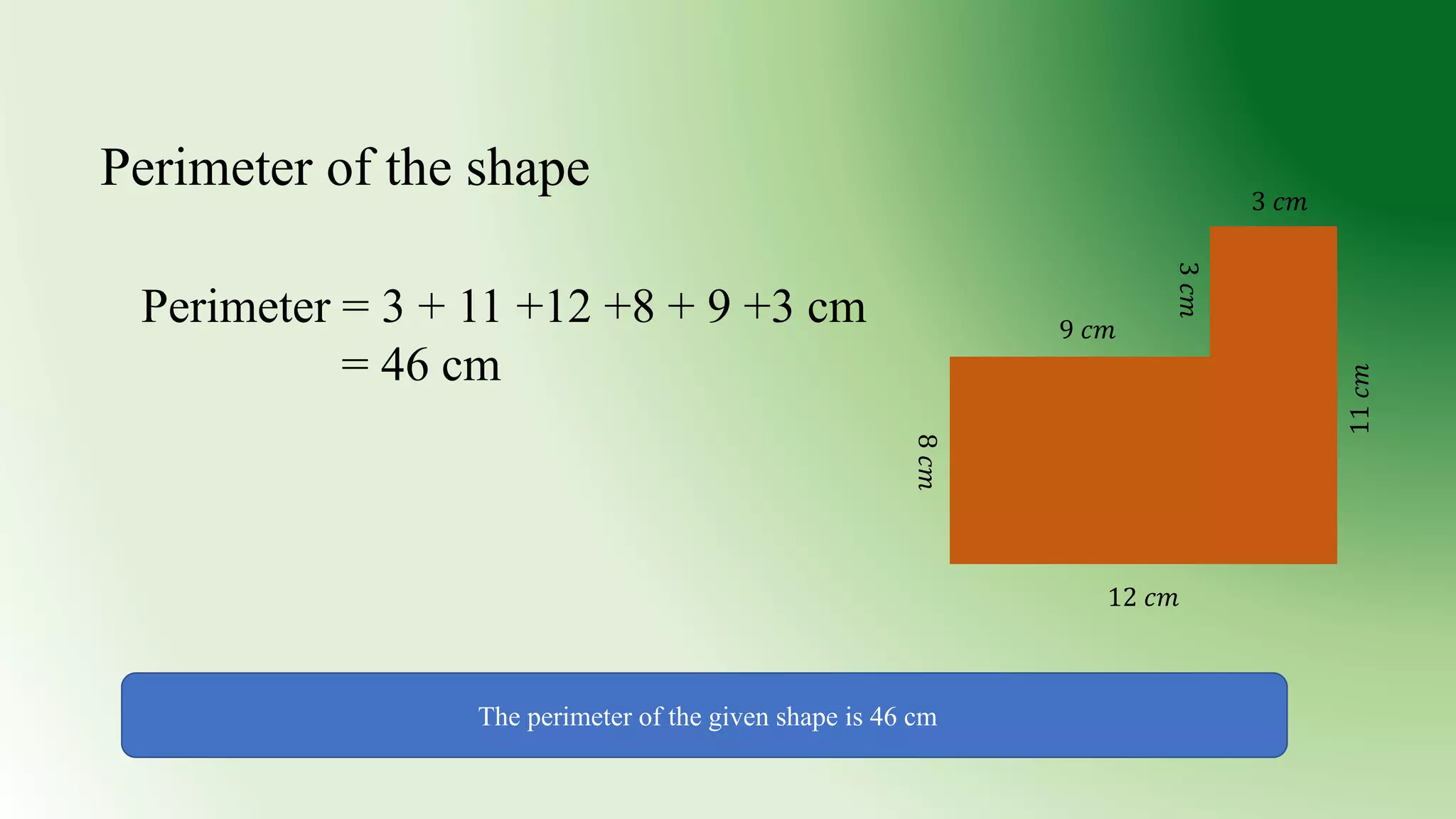 Perimeter and Area of irregular shapes | PDF