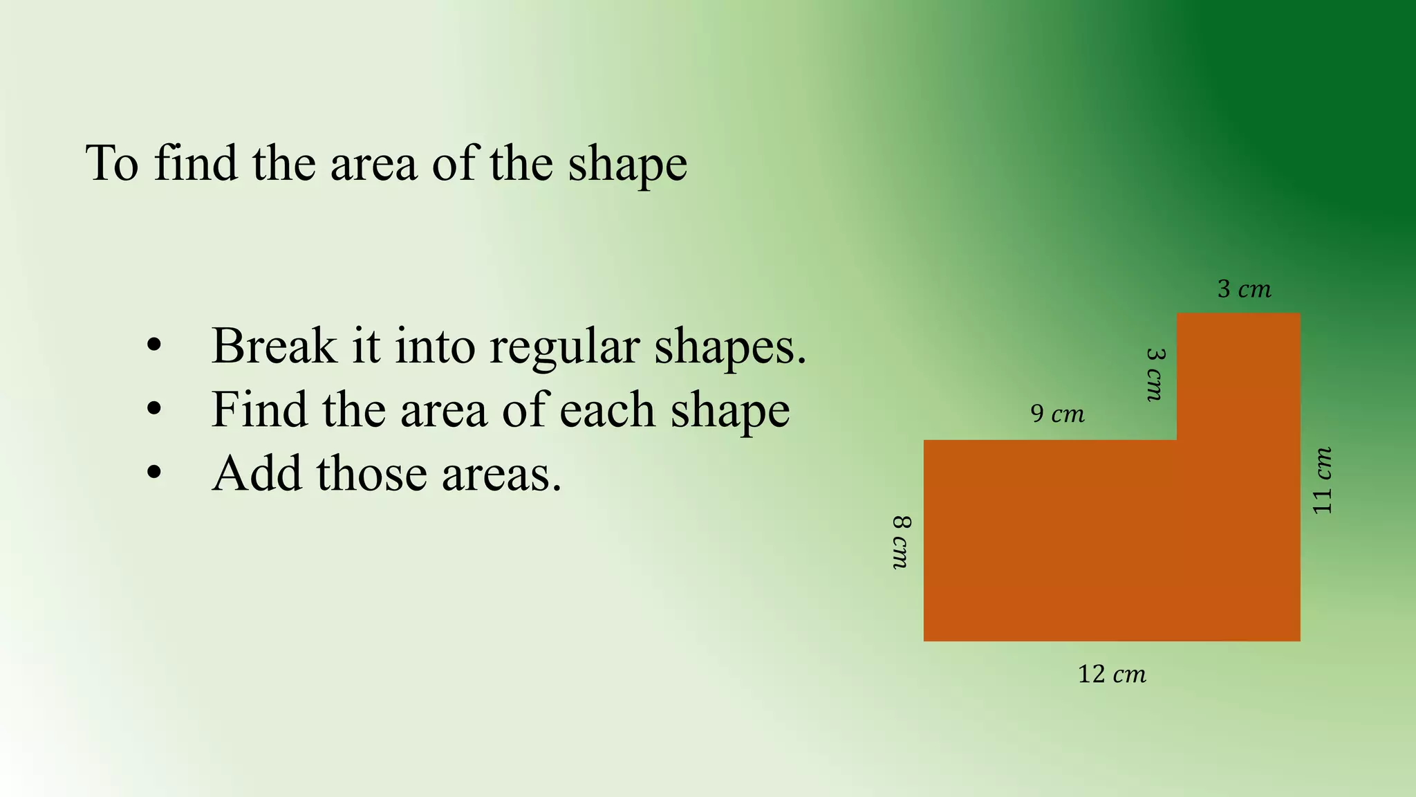 Perimeter and Area of irregular shapes | PDF