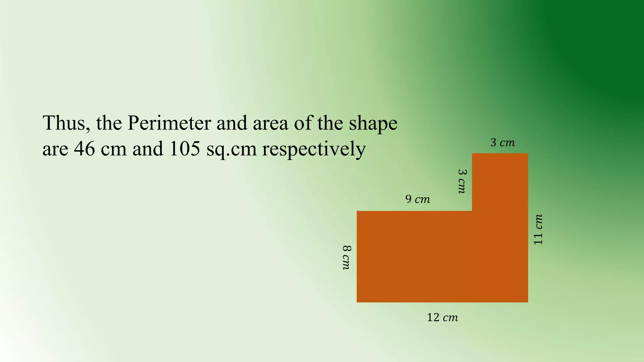 Perimeter and Area of irregular shapes | PDF