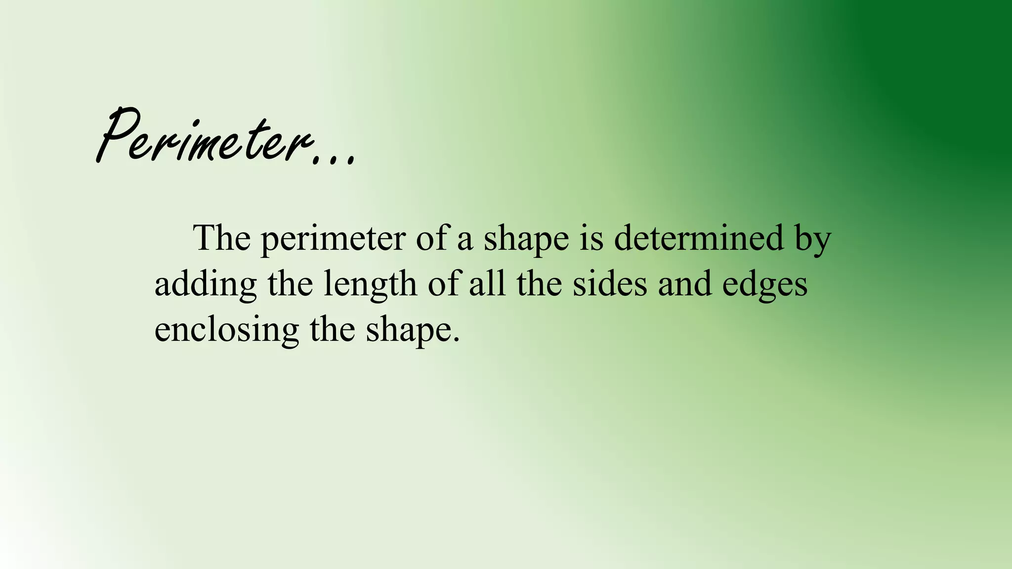 Perimeter and Area of irregular shapes | PDF