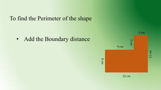 Perimeter and Area of irregular shapes | PDF