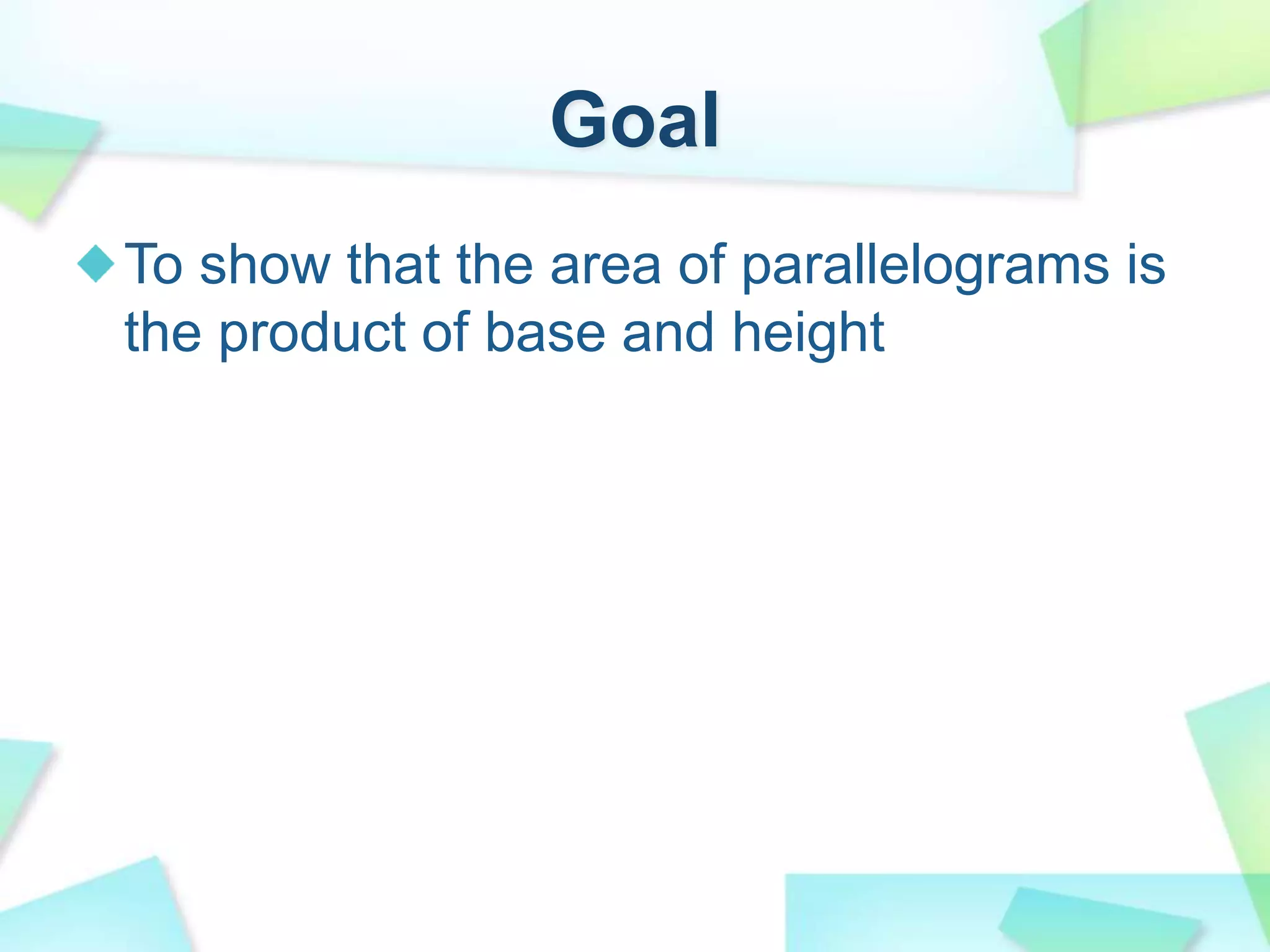 CLASS IX MATHS Area of parallelogram | PPTX