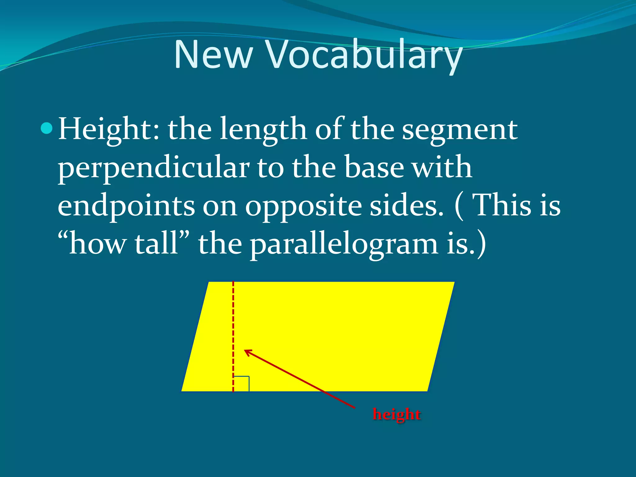 Area Of Parallelograms | PPTX