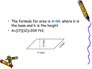 Area of Parallelograms, Trapezoids and Triangles.ppt